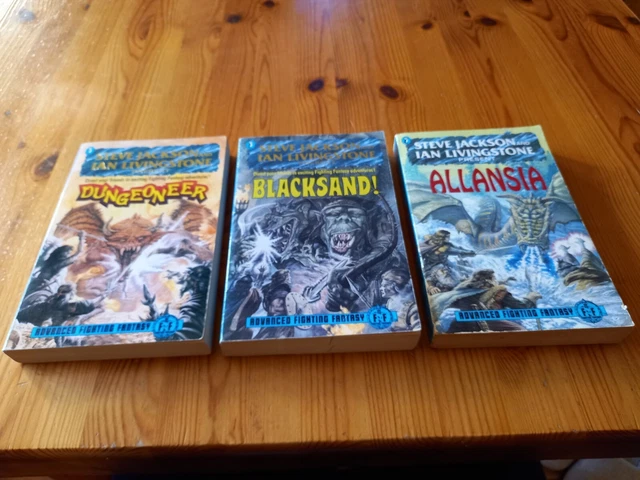FIGHTING FANTASY - Allansia, Blacksand and Dungeoneer, Full Set VERY ...