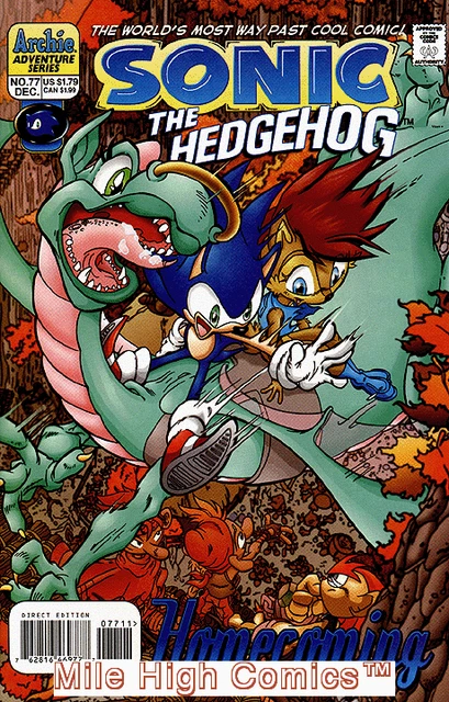 Sonic The Hedgehog The Series 1993 Series Archie 77 Near Mint