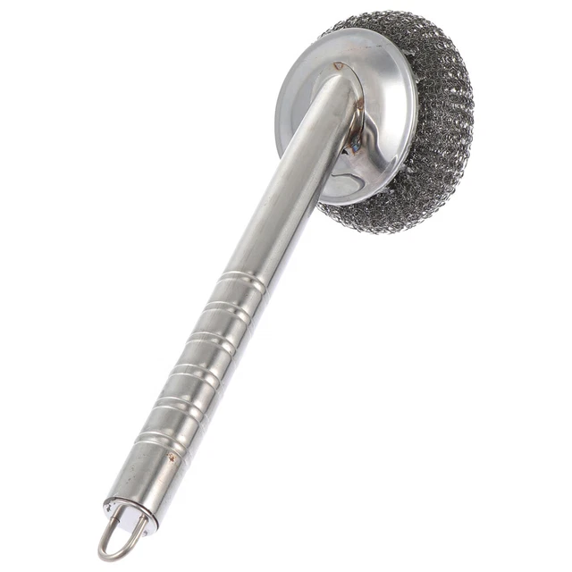 STRONG STAINLESS STEEL Sponge Scourer w/ Handle Cleaner £10.45 ...