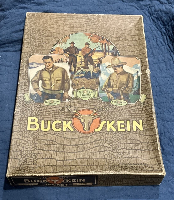 VINTAGE BUCK SKEIN Flannel Shirt Cardboard Box £59.75 - PicClick UK
