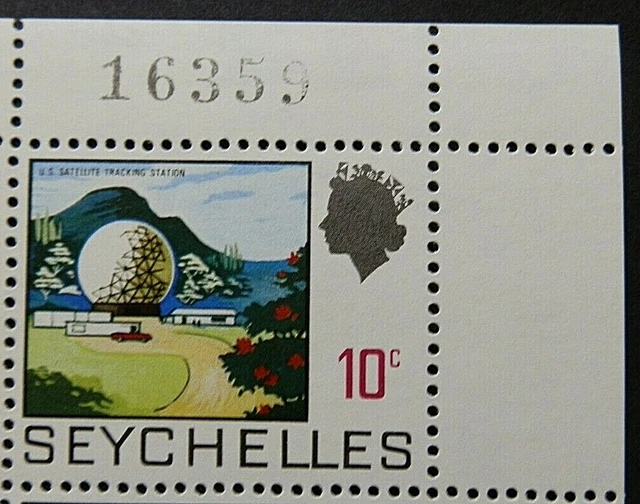 SEYCHELLES 1963-75 SG263 10c. US SATELLITE-TRACKING STATION - MNH £1.89 ...