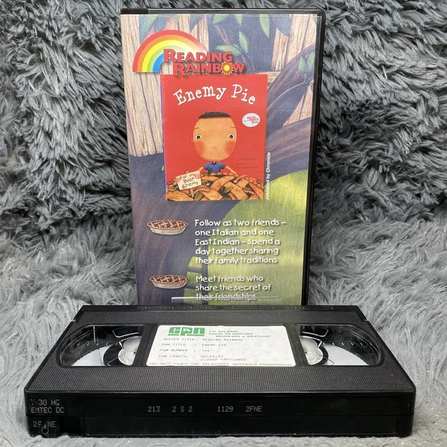 READING RAINBOW: ENEMY Pie VHS Tape LeVar Burton PBS Kids Educational ...