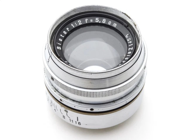 RARE CARL ZEISS Jena 5.8cm f2 Biotar Lens (Exakta Mount) - Chromed ...