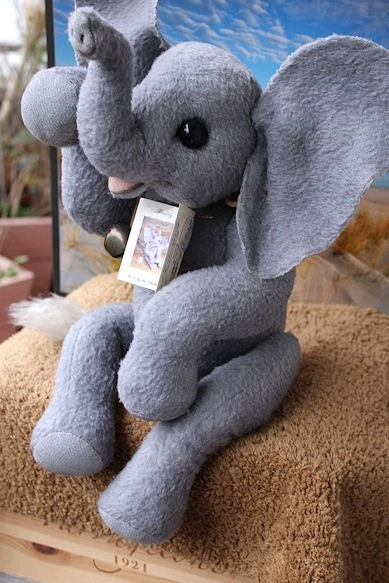 ORIGINAL SUNSHINE TEDDY Elefant eine Rarität mit Zertifikat von Heike ...