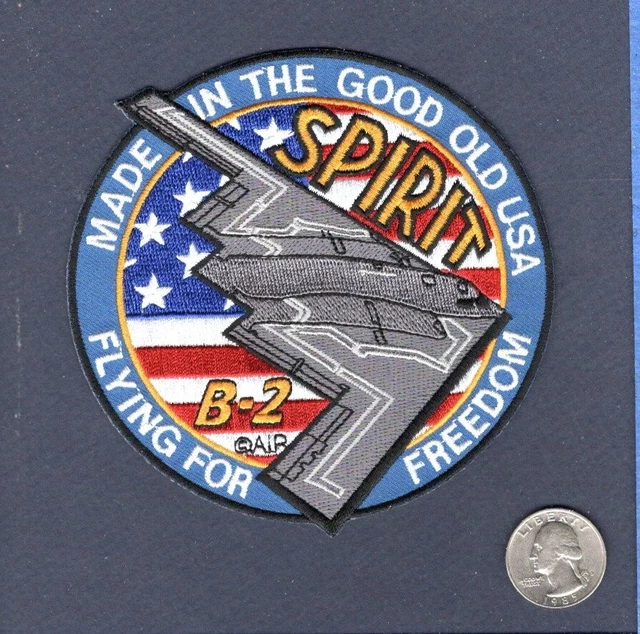 B-2 SPIRIT USAF Northrop Stealth Blouson Bomber BS Escadron Patch Fff ...