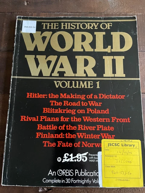 THE HISTORY OF World War II Vol 1 PB Brigadier Peter Young £3.99 ...