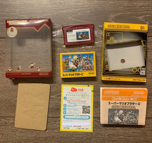 NINTENDO GAMEBOY ADVANCE Super Mario Bros Famicom Mini Gameboy micro DS ...