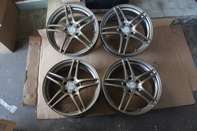 JDM 17& YOKOHAMA Advan AVS model 5 rims wheels for Honda civic DC5 euro ...