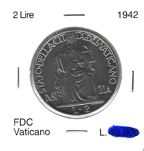 VATIKAN PIUS XII 2 Lire 1942 Au EUR 12,00 - PicClick DE