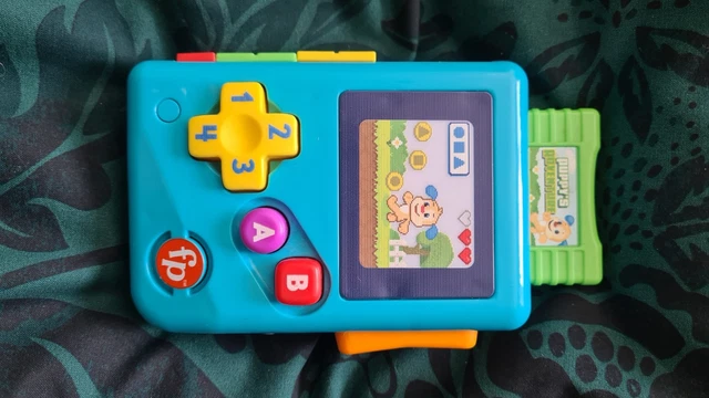 FISHER-PRICE LAUGH LIL' Gamer Activity Toy - Game boy Inspired Puppy’s ...