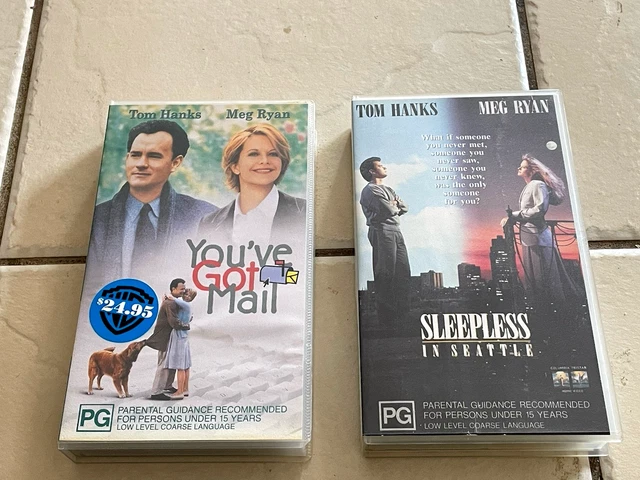 YOU'VE GOT MAIL & Sleepless In Seattle VHS Tom Hanks Meg Ryan - Tested ...