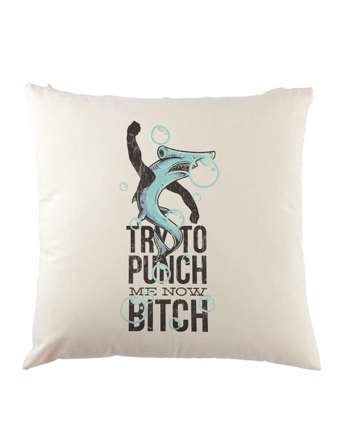 TRY TO PUNCH Me Now Dekokissen Diver Surfer Diving Boxing Hammerhead ...