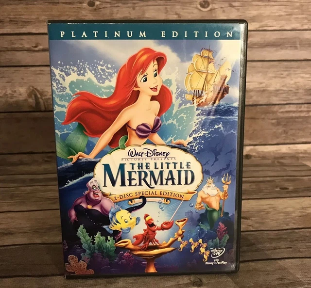 WALT DISNEY PICTURES The Little Mermaid Platinum Edition 2 Disk DVD ...