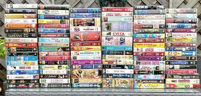 VHS BUNDLE MIXED Movie Lot 100+ Horror Action Sci-Fi Thriller *SEE ...