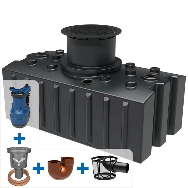 RAINWATER GARDEN, FLAT Tank, Cistern 2000 L + Cover - Car Passable £ ...