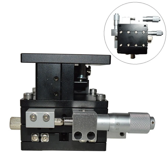 SLIDING TABLE XYZ Displacement High Precision Manual Aluminium Alloy ...