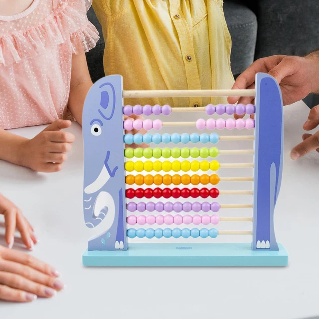 WOODEN ABACUS, MATH Manipulatives Ten Frame Set, Development ...