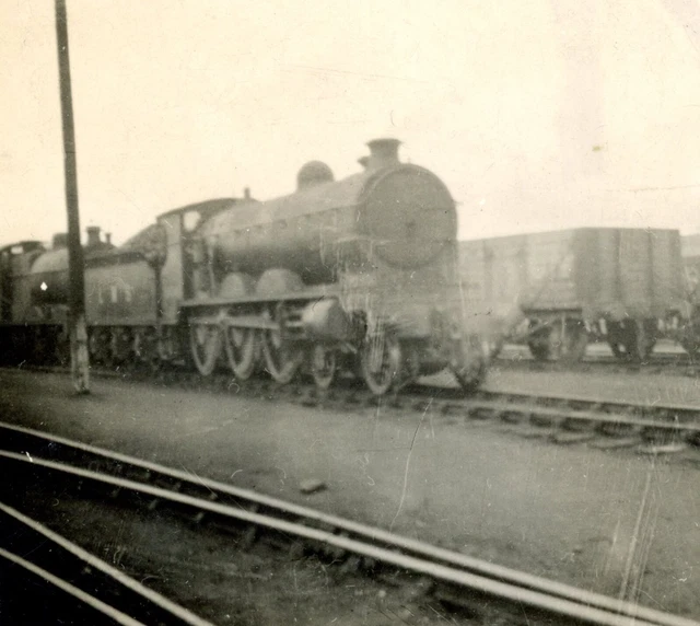 VINTAGE LMS RAILWAY steam locomotive train photograph photo unknown #85 ...