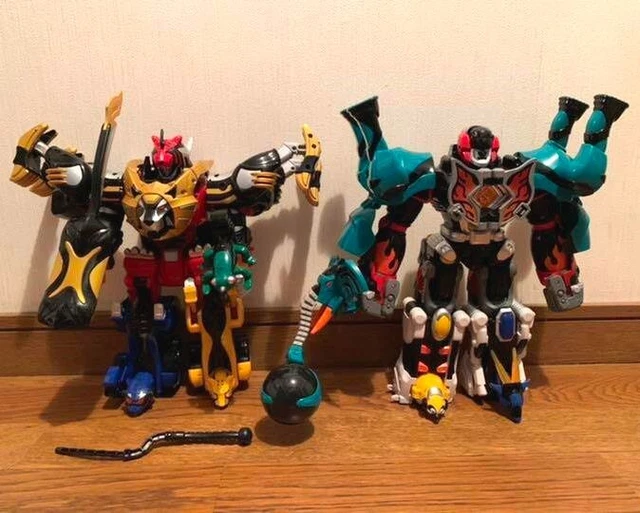 POWER RANGERS JUNGLE Fury Gekiranger DX Megazord Geki Tohja Fire Set ...