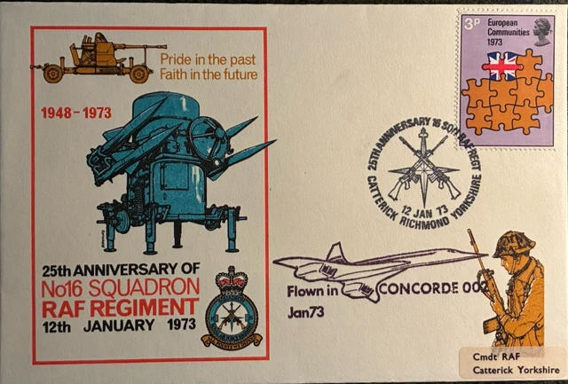 RAF COVER - No.16 Squadron RAF Regiment - Flown in Concorde 002, Jan ...