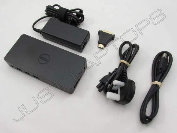 DELL D3100 USB 3.0 4K Full HD 1080p Triple Monitor Docking Station w ...