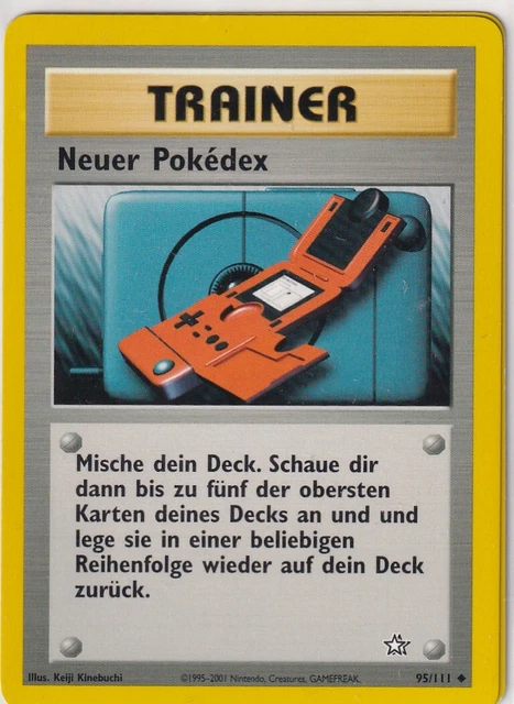 POKEMON MAPPA NEO Genesis No. 95/111 Nuovo Pokedex Tedesco EUR 1,22 ...