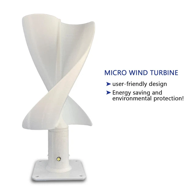 Diy Spiral Breeze Wind Turbine Model Permanent Magnet Generator Vertical Axis £31 02 Picclick Uk