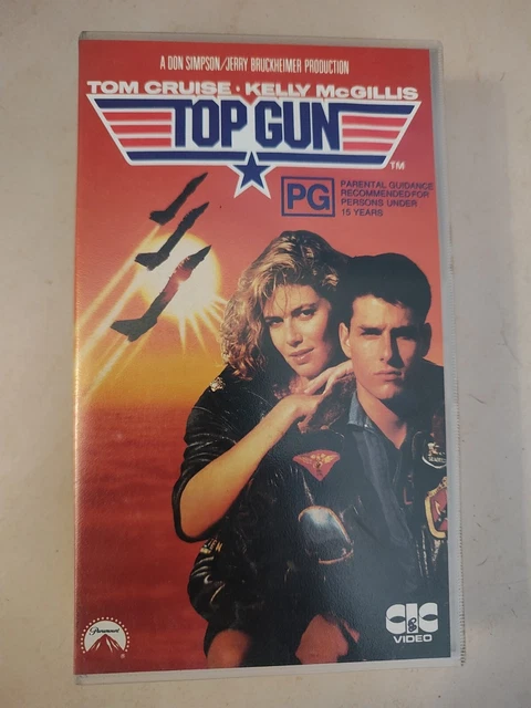 TOP GUN VHS 1987 Video Tape Tom Cruise Kelly McGillis. Must Have ...