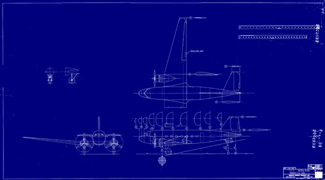 DC-3 C-47 BLUEPRINT PLANS RARE DETAIL DRAWINGS plus extra plans 1940 ...