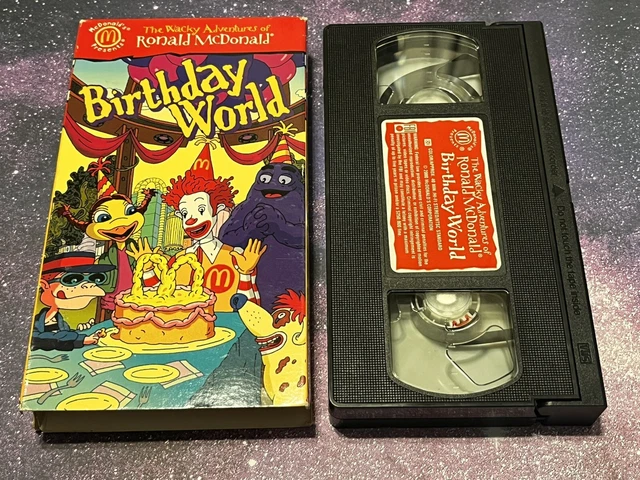 ** THE WACKY Adventures of Ronald McDonald Birthday World Vintage VHS ...