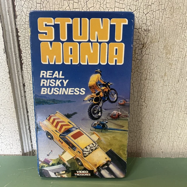 STUNT MANIA VHS Real Risky Business Ken Powers Super Joe Reed 1987 £9. ...