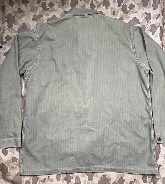 USMC HBT P44 Jacket WW2 US Marines Herringbone Twill 1945 Dated Size 42 ...