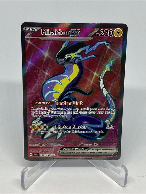 MIRAIDON EX 227/198 | Full Art Ultra Rare | Pokemon TCG: Scarlet ...