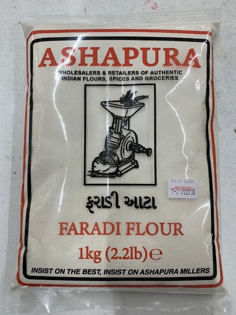 FARADI FARALI ATTA 1kg, ASHAPURA gluten free flour chapatti baking ...