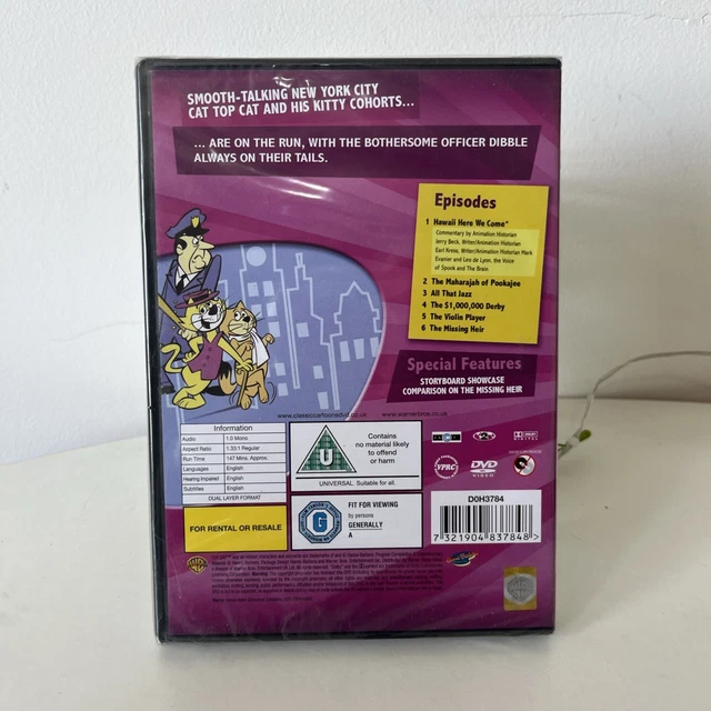 SEALED TOP CAT Vol. 1-3 + Top Cat The Movie (VGC) DVD Collection Region ...