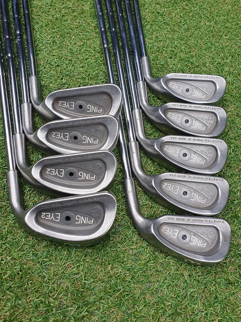PING EYES 2 Irons. 3-pw+sw. Black Dot. Stiff Flex Ping Steel Shafts £89 ...