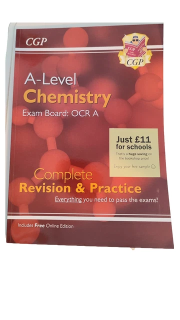 CGP OCR A-LEVEL Chemistry Textbook with Complete Revision and Practice ...
