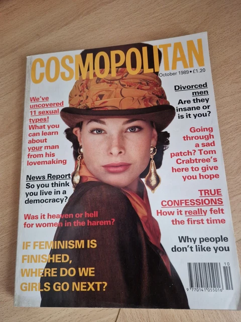COSMOPOLITAN OCTOBER 1989 with feature on Shirley Valentine writer ...