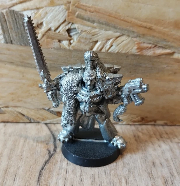 WARHAMMER 40K SPACE Marines Space Wolves Wolf Lord Ragnar Blackmane ...