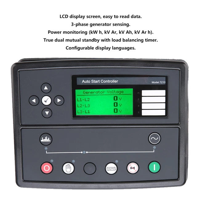 DSE7210 DEEPSEA ELECTRONIC Generator Controller Module Control Panel ...