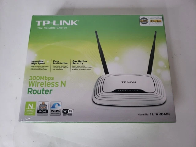 TP-LINK TL-WR841N 2.4GHZ N300 300Mbps Wireless WiFi Router / AP / Range ...