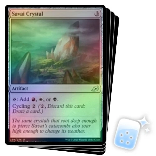 FOIL SAVAI CRYSTAL X4 M/NM Magic: The Gathering MTG Ikoria EUR 2,17 ...