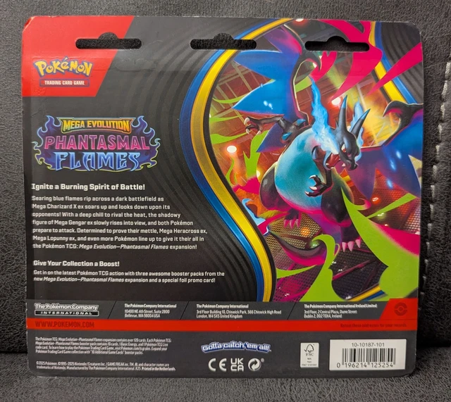POKÉMON TCG PHANTASMAL Flames Triple Check Lane Blister Pack Weavile ...