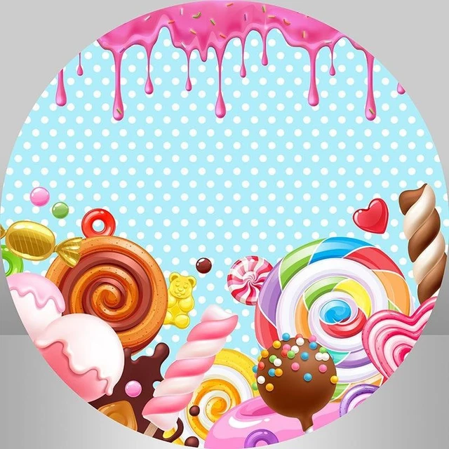 CIRCLE SWEET DONUT Candy Birthday Party Backdrop For Girl $35.97 ...