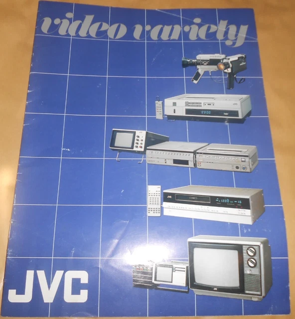JVC VIDEO VARIETY - Early 1980s Catalogue Brochure VHS VCRs Video ...