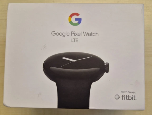 GOOGLE PIXEL WATCH LTE Schwarz 32GB OLED Edelstahl wie neu OVP EUR 99 ...