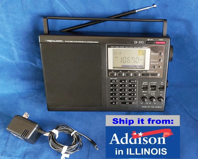 VINTAGE RADIO SHACK Realistic DX-390 AM/FM/SSB World Band Shortwave ...