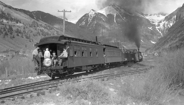 RGS RIO GRANDE Southern Railroad narrow gauge car Old Train Photo 6 £5. ...