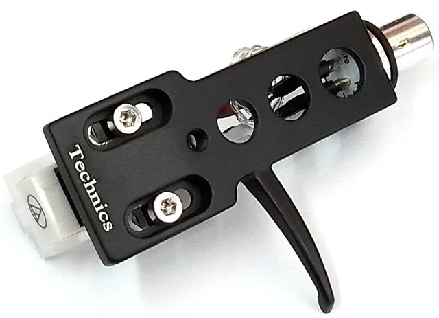 LITZ 5N SILVER Wired Technics SL-1200 MK5G Headshell + Audio Technica ...