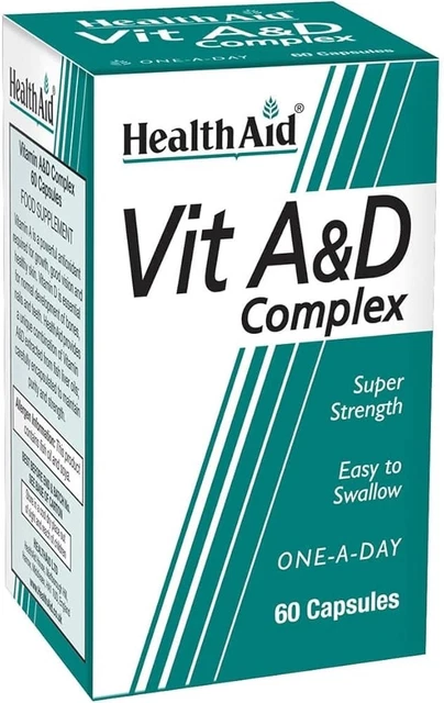 HEALTHAID VIT A and D Complex 60 Capsules £13.47 - PicClick UK